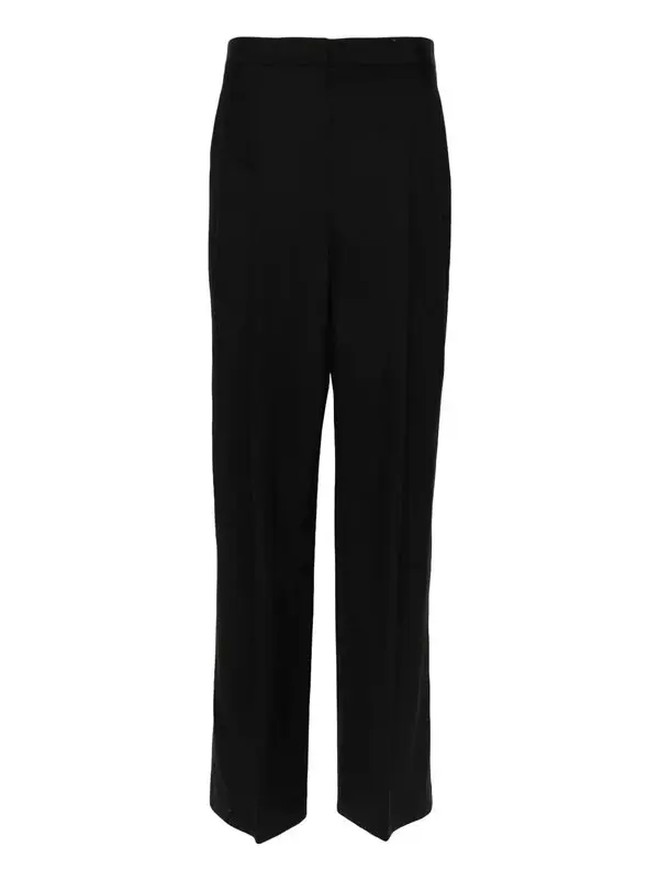 Brunello Cucinelli Pressed-crease Palazzo Pants - Black