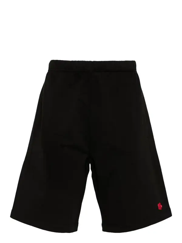 Kenzo Boke Flower Cotton Shorts - Black
