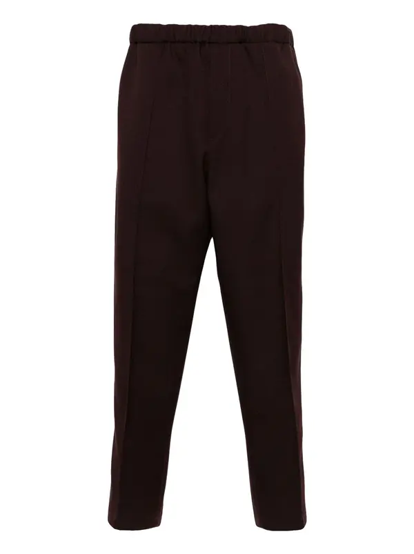 JIL SANDER Elasticated-waist Trousers - Purple