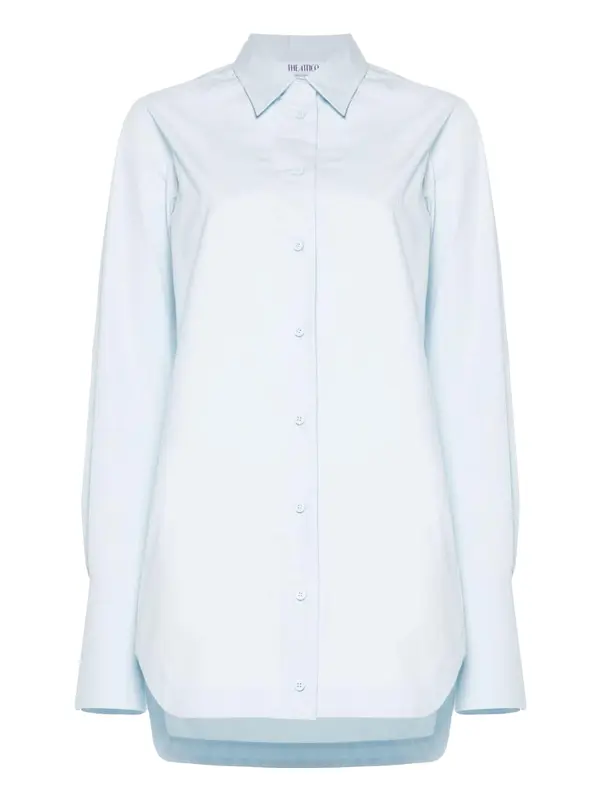 Attico Button-fastening Shirtdress - Blue