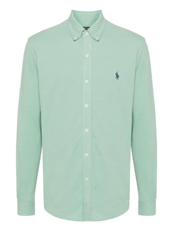 Polo Ralph Lauren Polo Pony-motif Cotton Shirt - Green