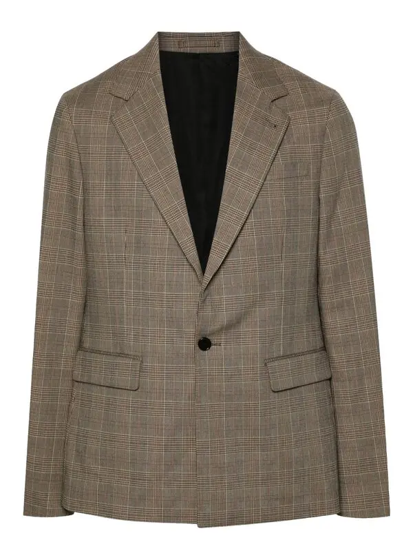 ALLSAINTS Maffrett Fine-check Blazer - Neutrals