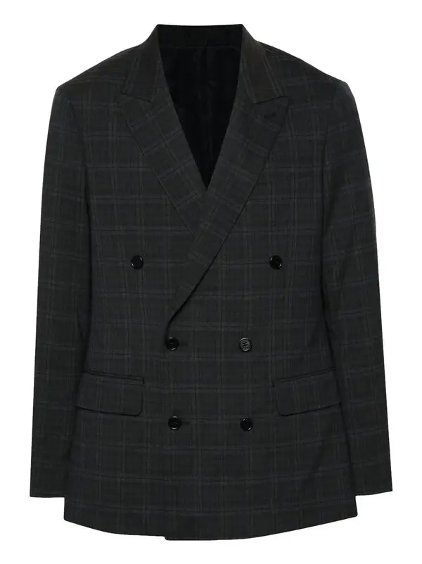 ALLSAINTS Spica Checked Blazer - Brown