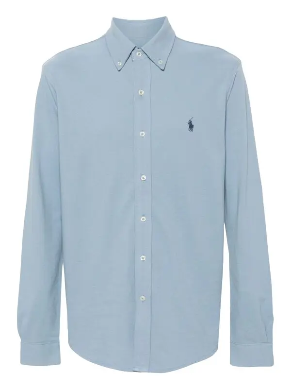 Polo Ralph Lauren Polo Pony-embroidered Cotton Shirt - Blue