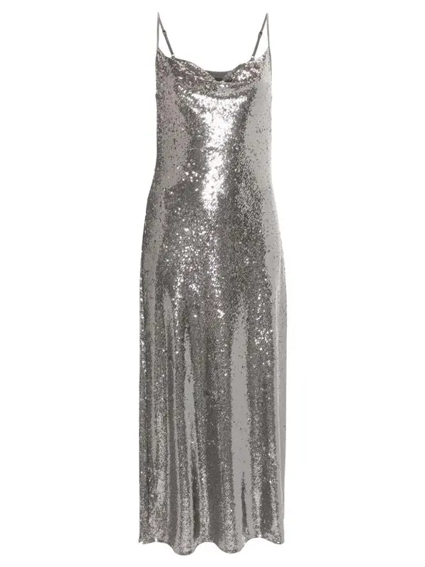 ALLSAINTS Hadley Sequin Mini Dress - Silver