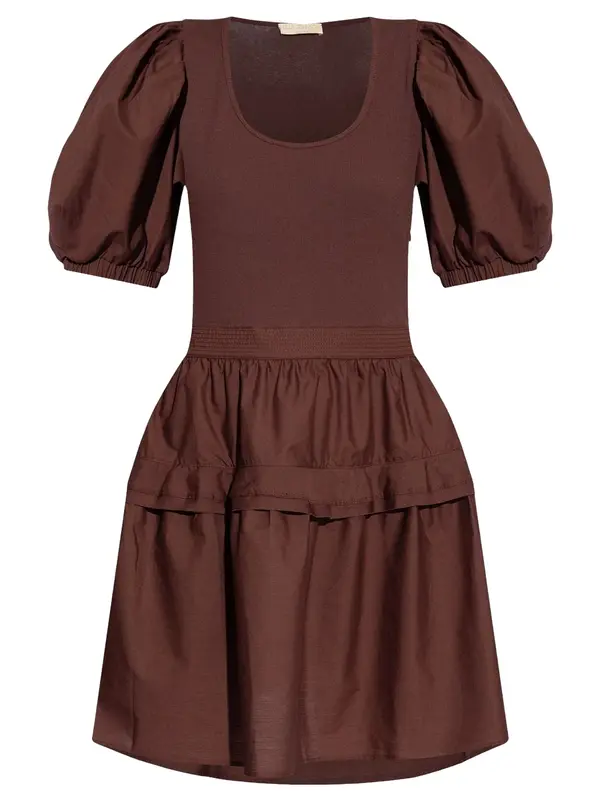 Ulla Johnson Tilda Cotton Mini Dress - Brown