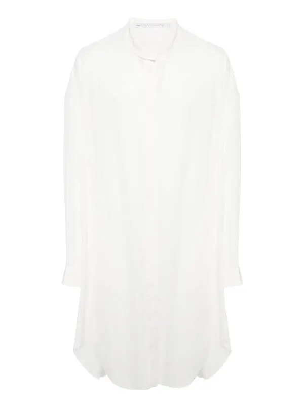 JULIUS Drop-shoulder Poplin Shirt - White