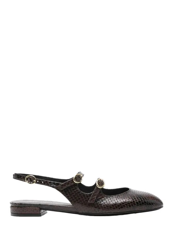 STUART WEITZMAN Benni Mj Slingback Ballerinas - Brown