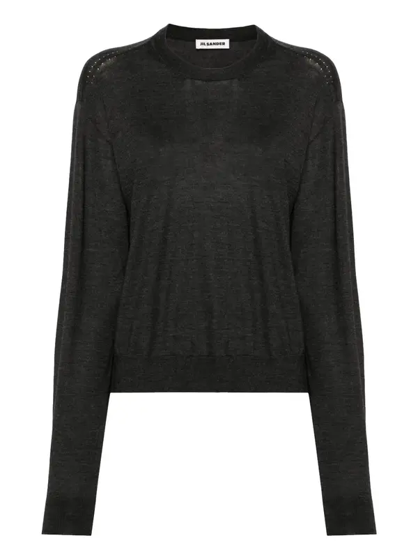 JIL SANDER Fine-knit Jumper - Grey