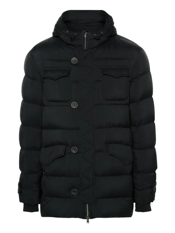 Herno Hooded Puffer Jacket - Black