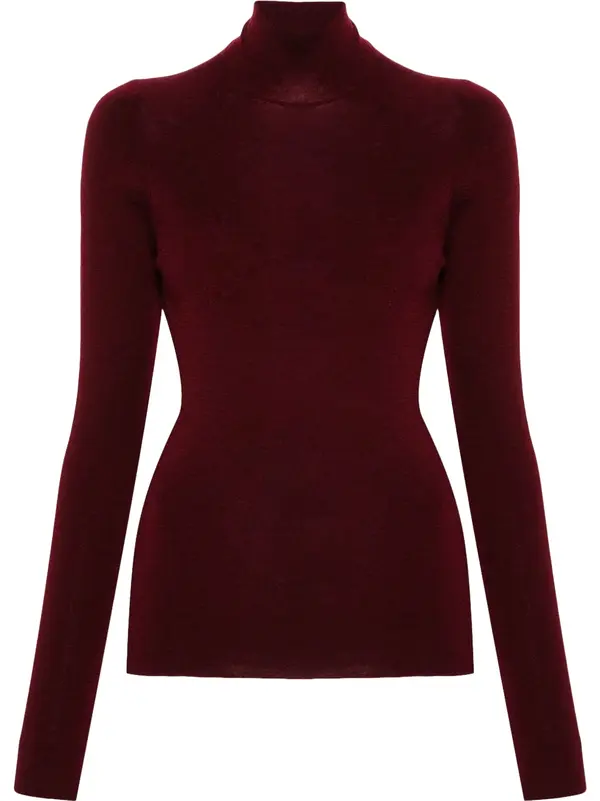 Etro High-neck Wool Jumper - Red