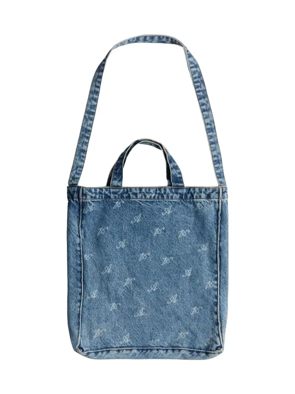 Axel Arigato Dune Script Denim Tote Bag - Blue