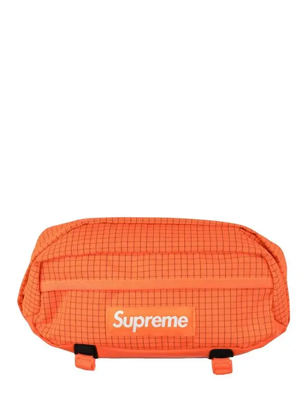 Supreme Box Logo Ripstop Waist Bag - Orange