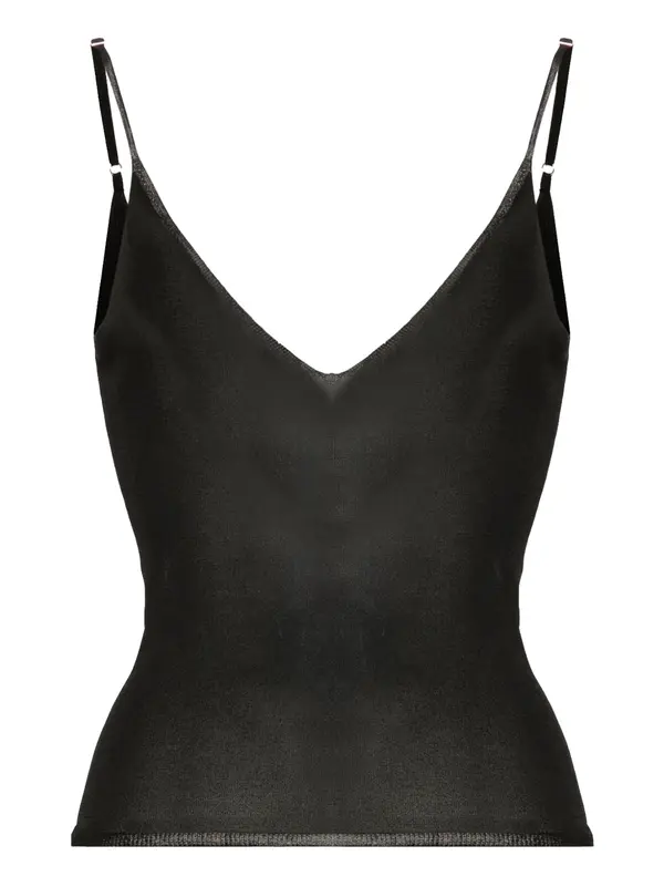 Jacquemus La Maille V-neck Tank Top - Black