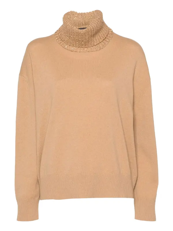 Fabiana Filippi Sequin-embellished Jumper - Neutrals
