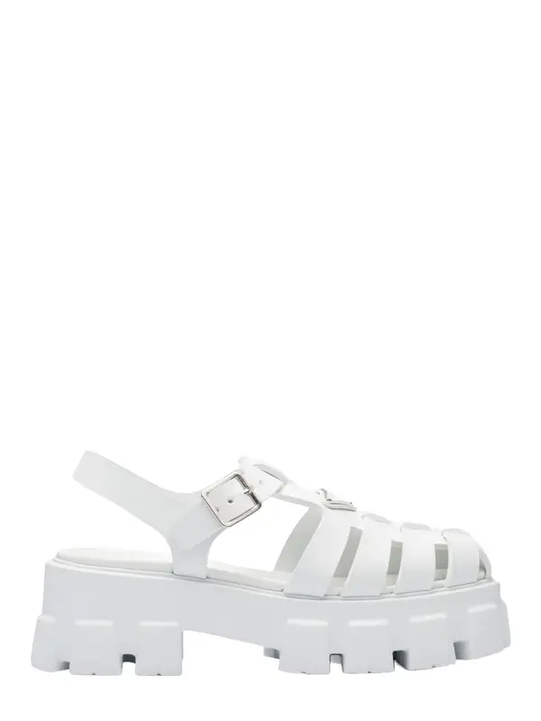 Prada Monolith Platform Sandals - White