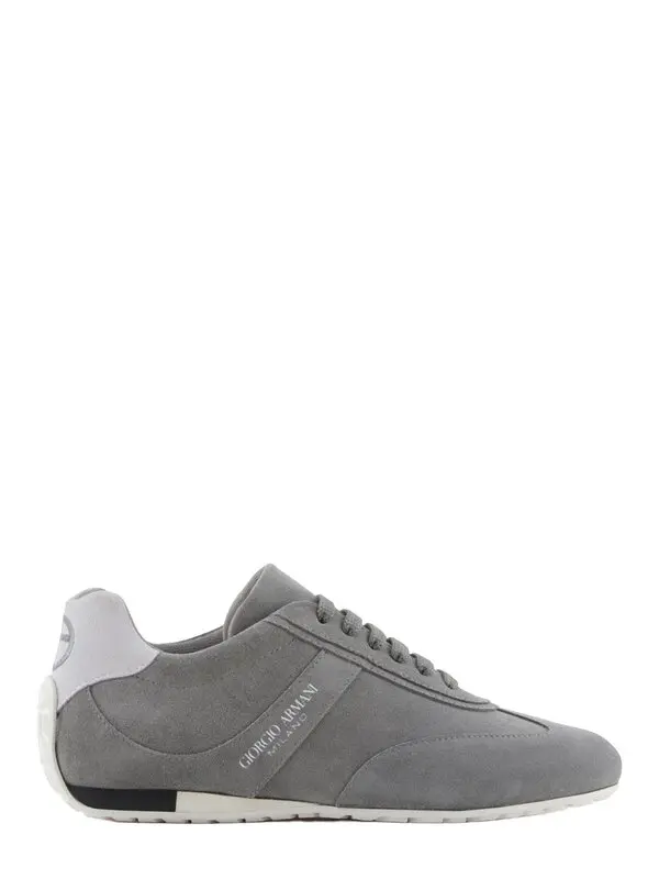 Giorgio Armani Suede Sneakers - Grey