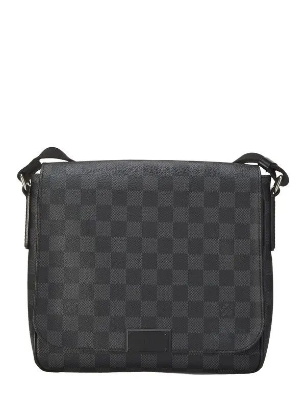 LOUIS VUITTON Damier Graphite District - Black