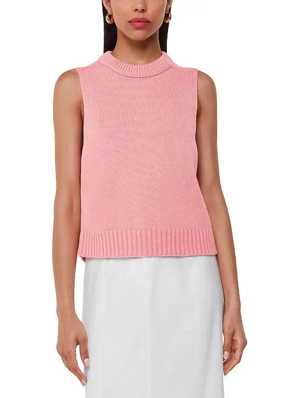 Whistles Ribbed Tank Top - Pink
