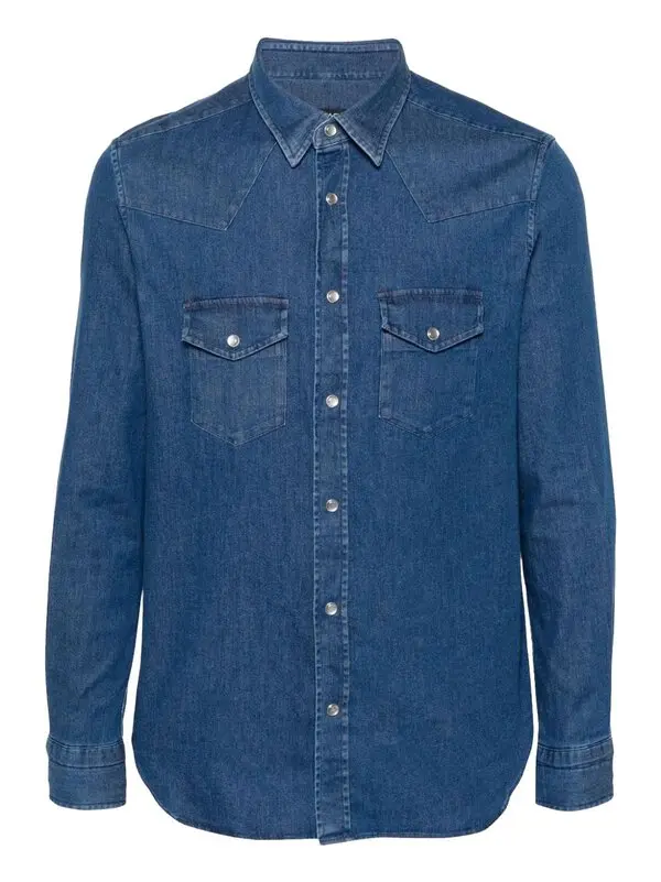 TOM FORD Western Denim Shirt - Blue