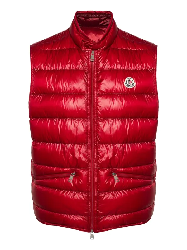 Moncler Gui Padded Gilet - Red