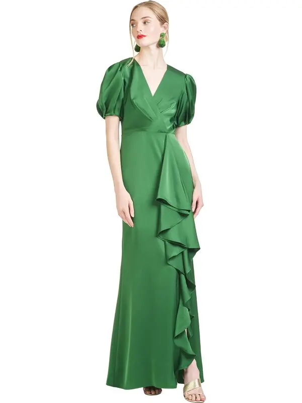 Sachin & Babi Mila Gown - Emerald