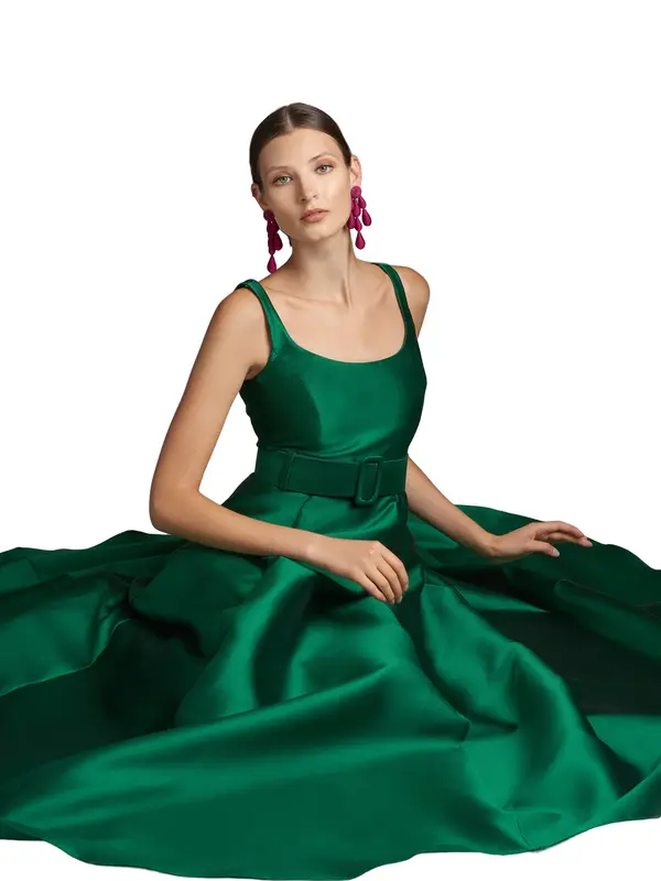 Sachin & Babi Kruse Gown - Emerald