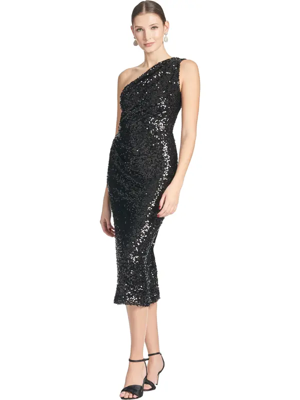 Sachin & Babi Carmen Sequined Dress - Black