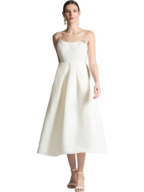 Sachin & Babi Audra Tea Length Dress - Ivory