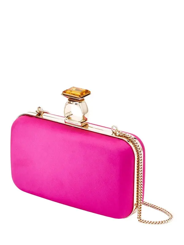 Sachin & Babi On The Rocks Embellished Clutch - Cerise