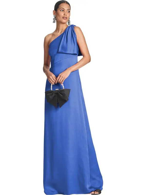Sachin & Babi Chelsea Bow Gown - French Blue