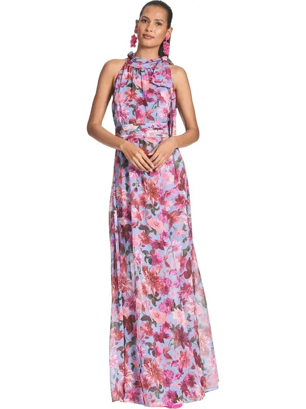 Sachin & Babi Selena Gown - Pink/periwinkle Dahlia