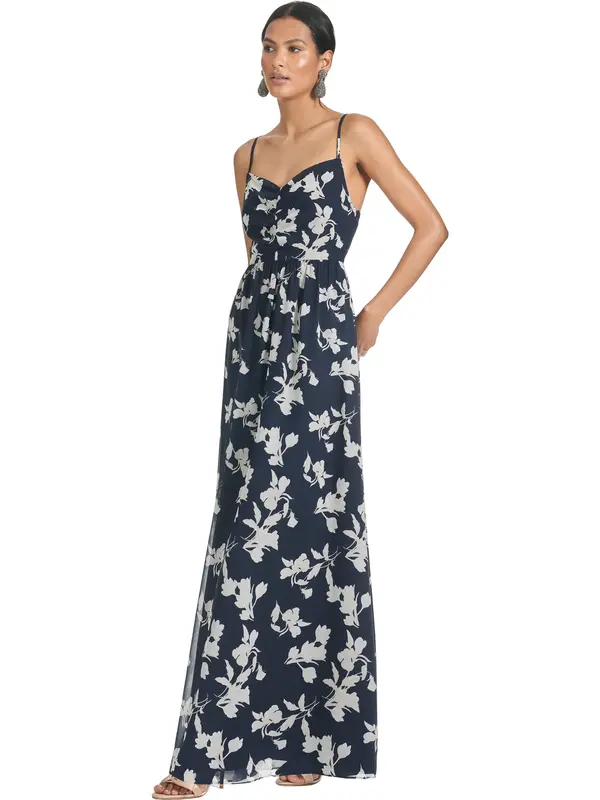 Sachin & Babi Sienna Printed Gown - Navy Venetia Petal