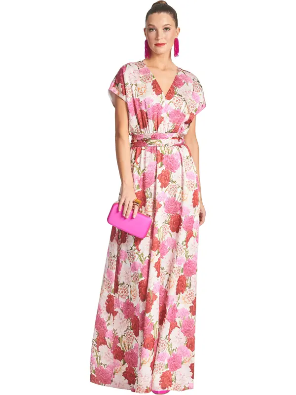 Sachin & Babi Leah Floral Gown - Campo Di Fiore