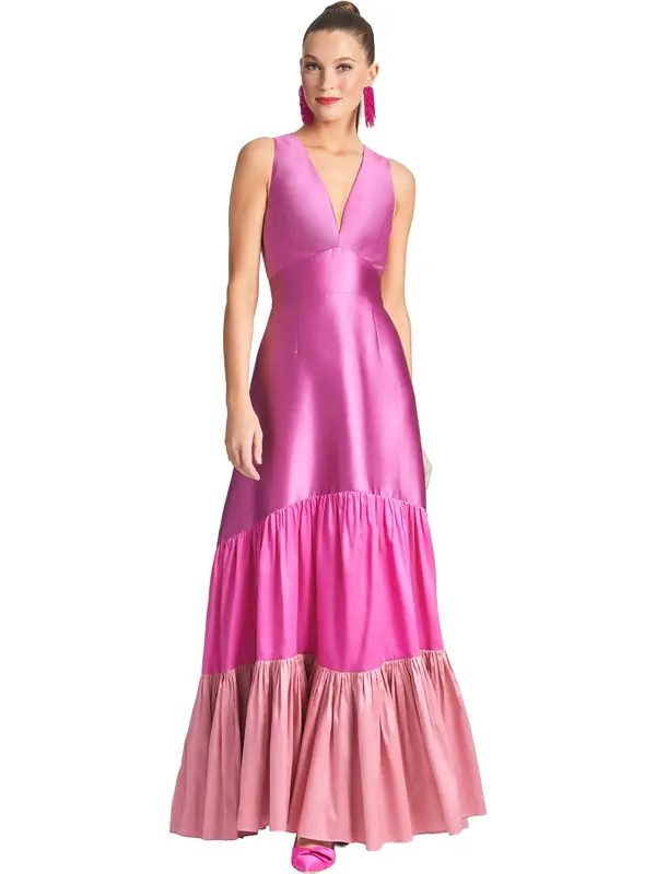 Sachin & Babi Rori Gown - Fuchsia/multi