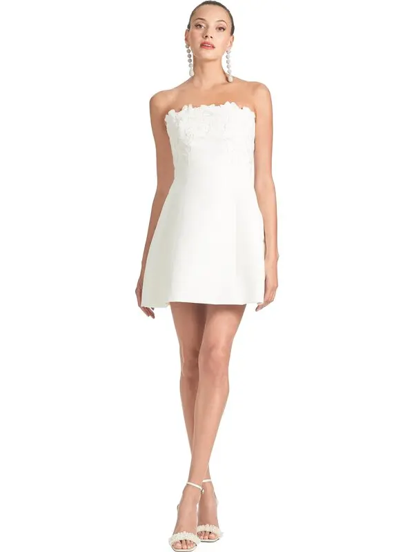 Sachin & Babi Alanna Embroidered Mini Dress - Ivory