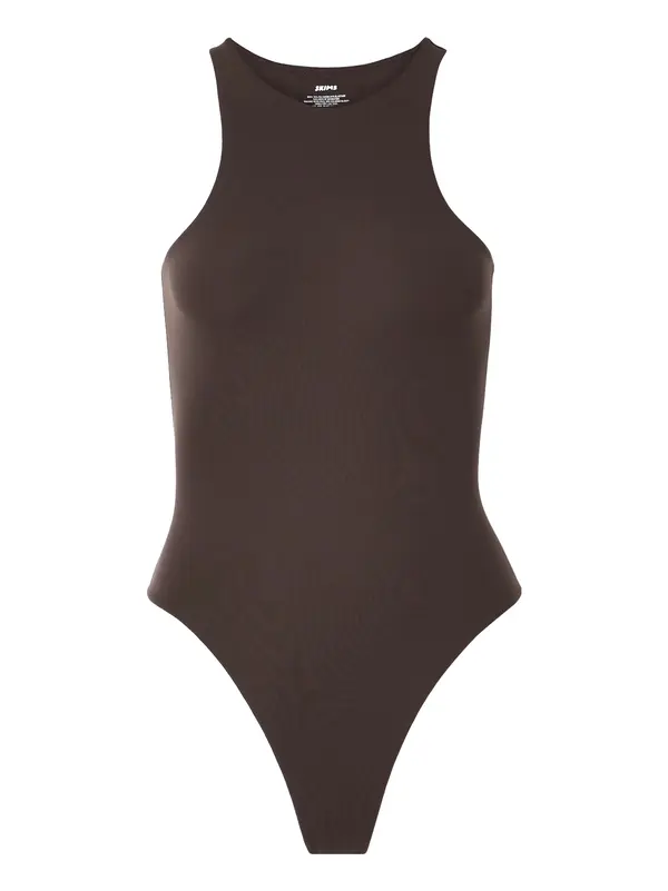 SKIMS Fits Everybody High Neck Bodysuit - Brown