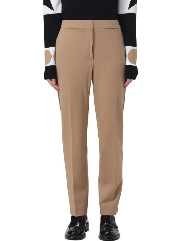 Max Mara Tailored Straight Leg Trousers - Brown