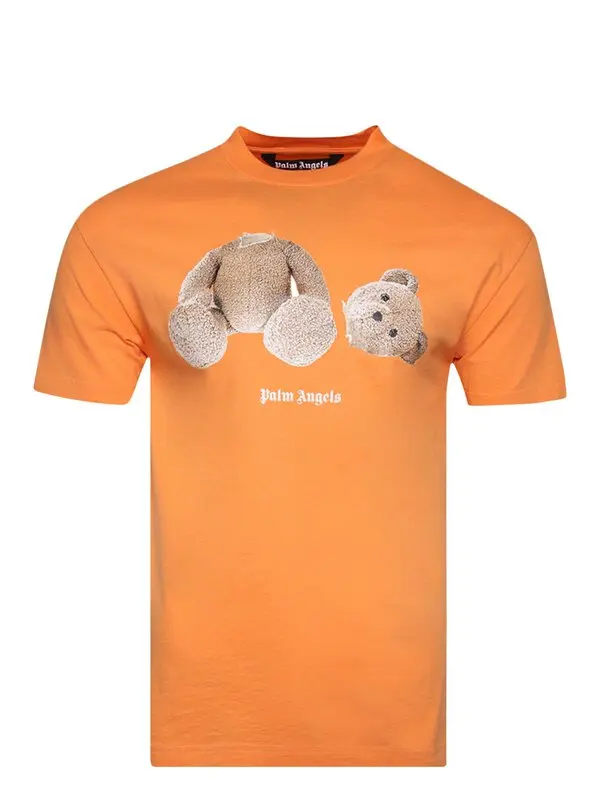 Palm Angels Pa Bear Classic Tee /brown - Orange