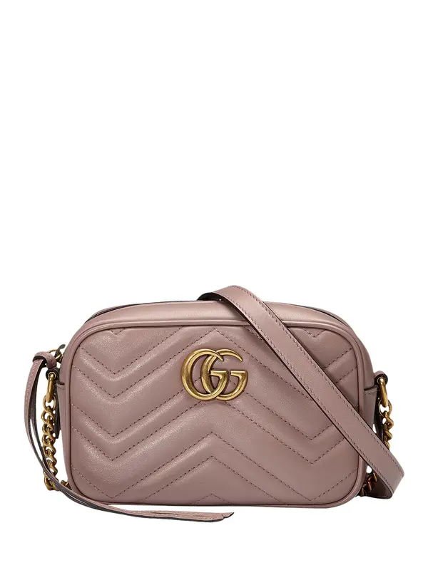 Gucci Gg Marmont Matelassé Mini Bag - Pink