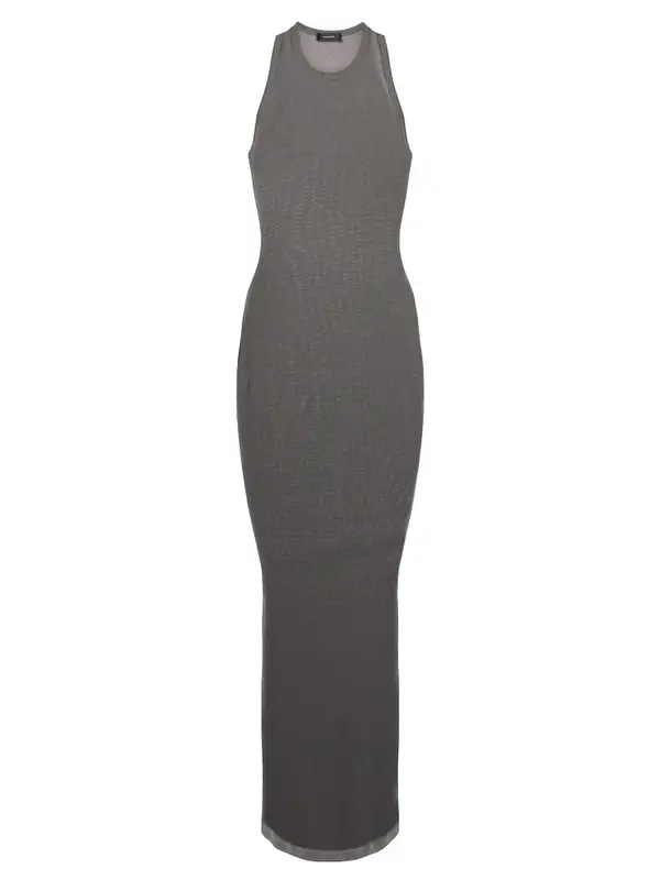 Wardrobe.NYC Cotton Jersey Maxi Dress - Grey