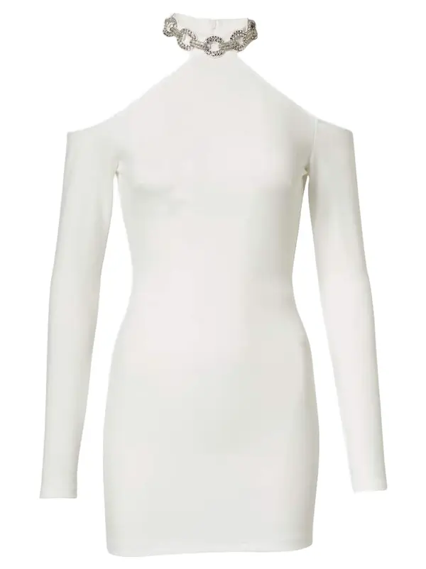 David Koma Bridal Crystal-embellished Minidress - White
