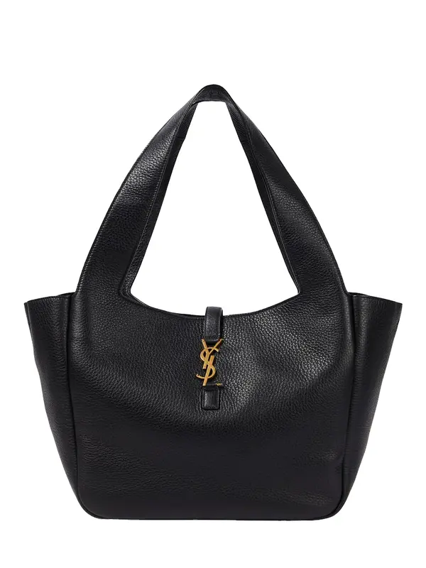 Saint Laurent Le 5 À 7 Bea Leather Tote Bag - Black