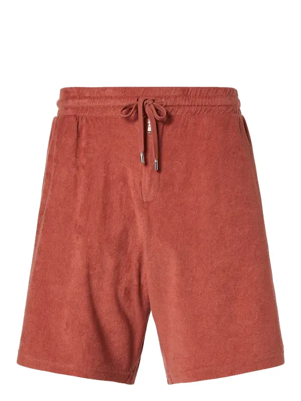 Frescobol Carioca Cotton-blend Terry Shorts - Red
