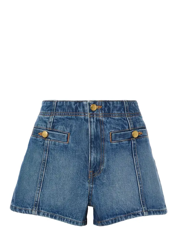 Ulla Johnson Camille Denim Shorts - Blue