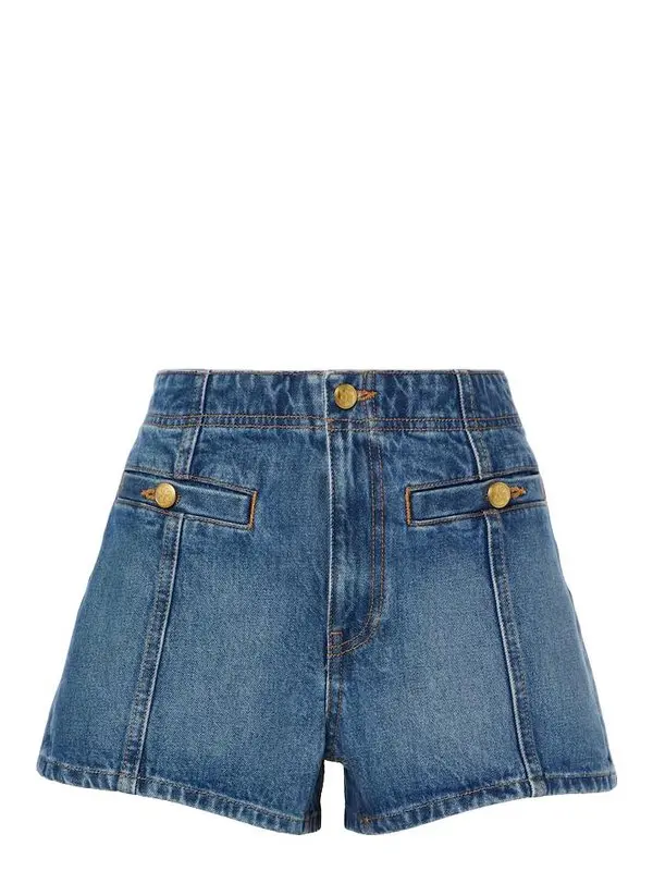 Ulla Johnson Camille Denim Shorts - Blue