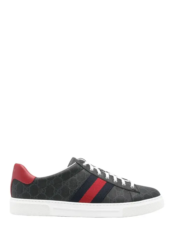 Gucci Ace Gg-canvas Sneakers - Black