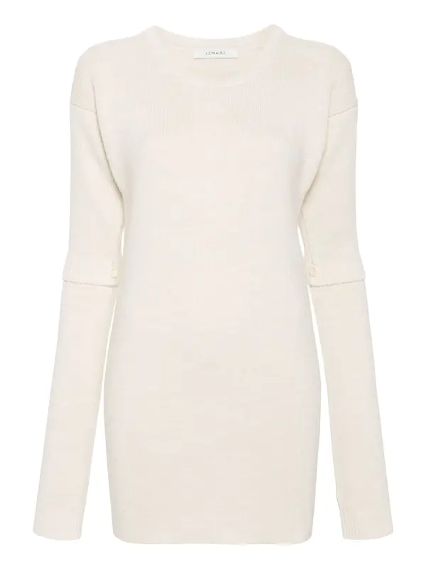LEMAIRE Detachable-sleeve Dress - Neutrals