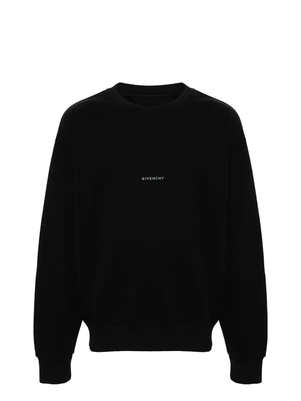 Givenchy Sketch-print Cotton Sweatshirt - Black
