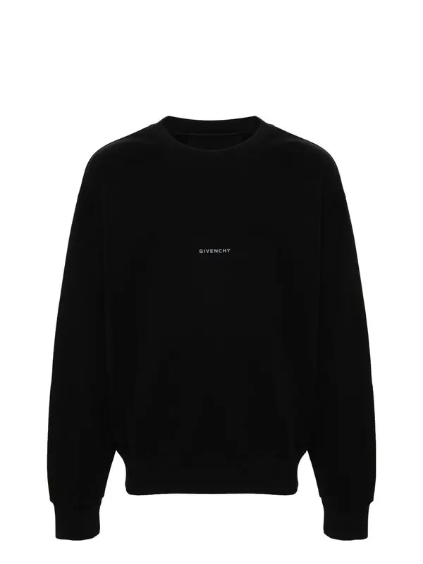 Givenchy Sketch-print Cotton Sweatshirt - Black